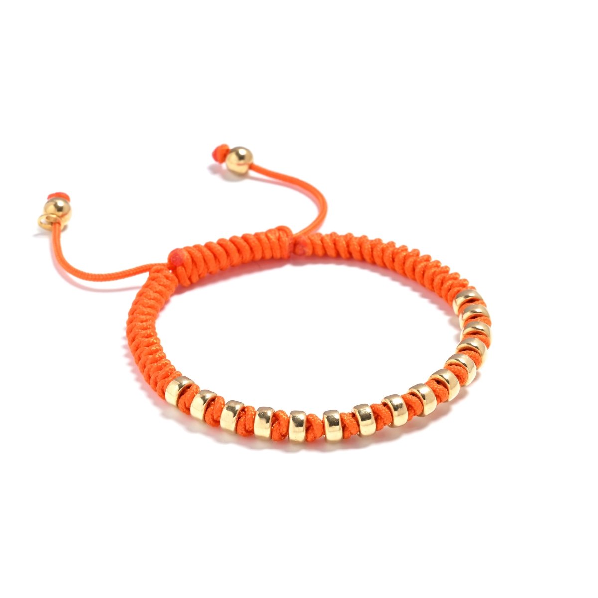 Orange Macramé Bracelet Creativity & Enthusiasm – Italian Cord Jewelry ...